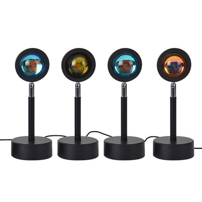 Rainbow Sunset Projector Atmosphere Night Light Coffee Shop Projection Lights Children Bedroom Cute Night sunset project