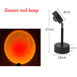 Rainbow Sunset Projector Atmosphere Night Light Coffee Shop Projection Lights Children Bedroom Cute Night sunset project