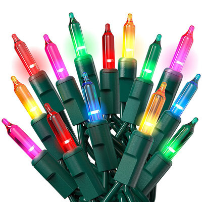 10M 100LED Battery Operated 8 Modes Wedding Holiday Party Home 110V Waterproof Outdoor Christmas Decorations Mini String Lights